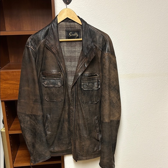 Scully | Jackets & Coats | Scully Vintage Leather Military Jacket ...